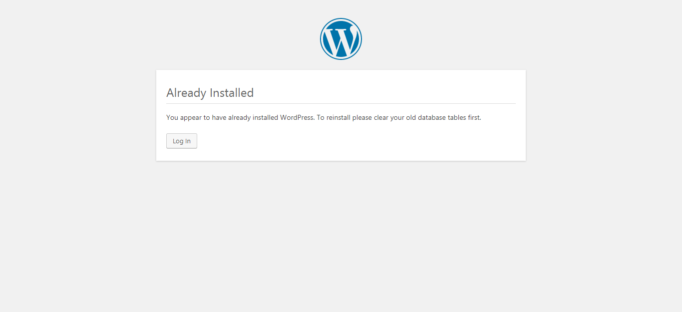 Incomplete WordPress Install | Webmaster Ninja Web Developers